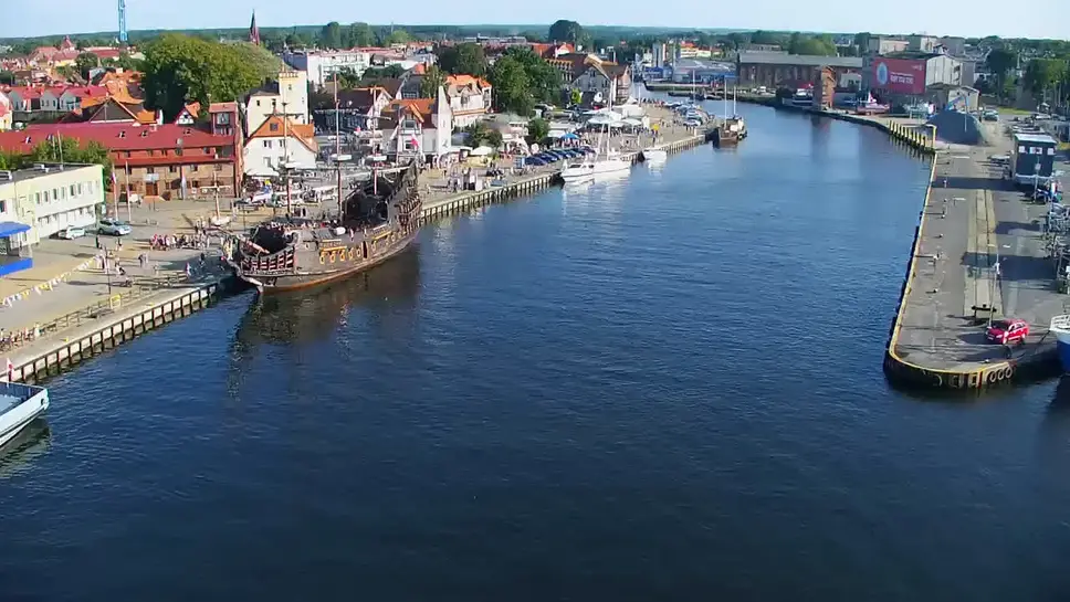 Kamera na żywo Nabrzeże Nadmorskie, Bulwar Portowy, Ustka