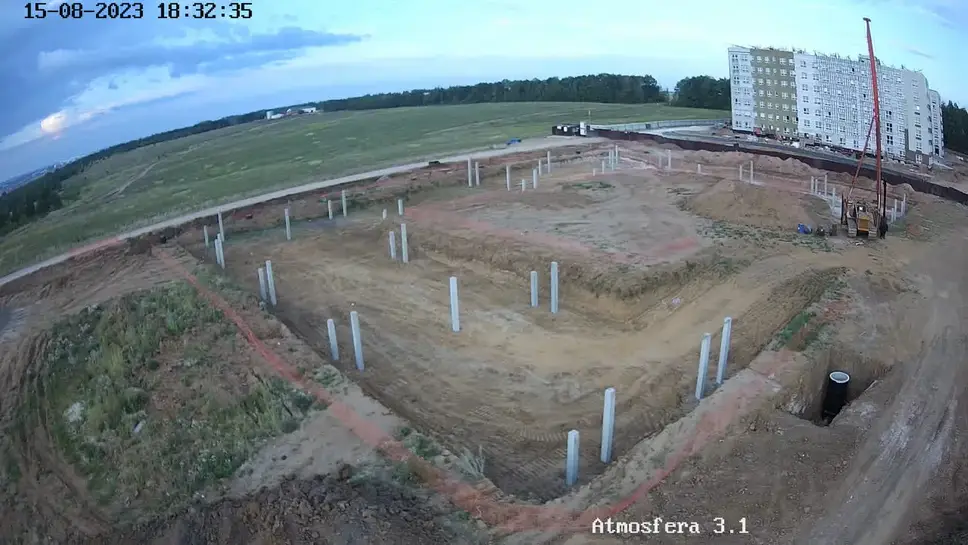Live Webcam Construction of houses in Kazan, view 16