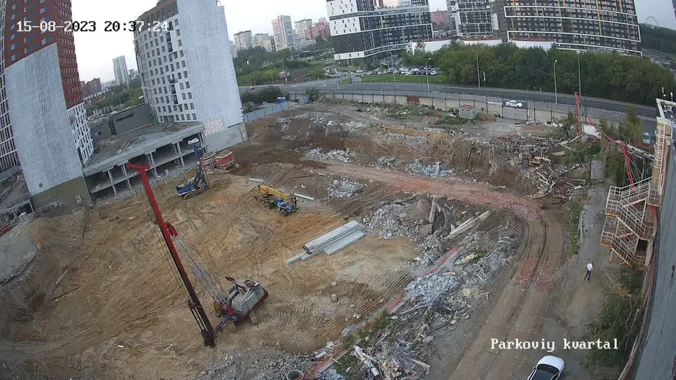 Live Webcam Construction of houses in Kazan, view 21