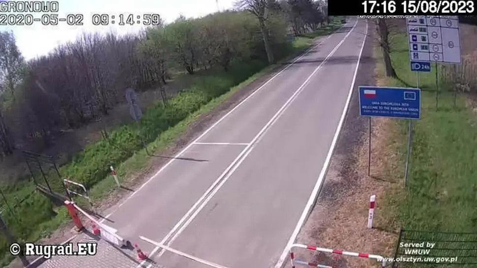 Live Webcam Automobile checkpoint Mamonovo, Gronovo, view 2