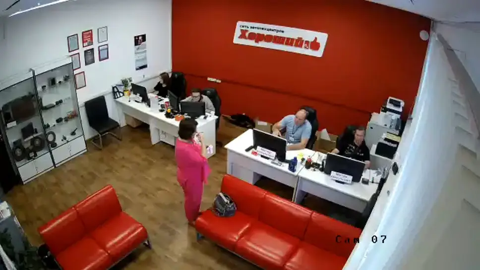Live Webcam Reception car service, view 7, Krasnoyarsk