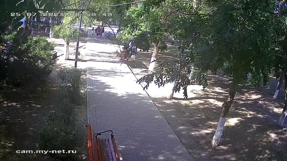 Live Webcam Park of Mirniy, view 1, Evpatoria