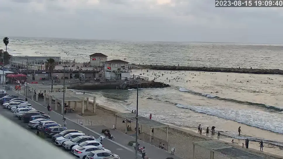 Webcam en direct Plage du Carmel, Haïfa