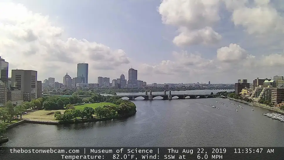 Live Webcam Charles River, Boston