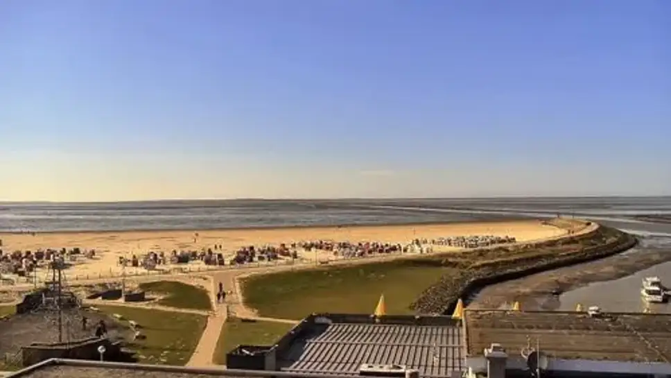 Webcam online Strand Esens-Bensersiel, Deutschland