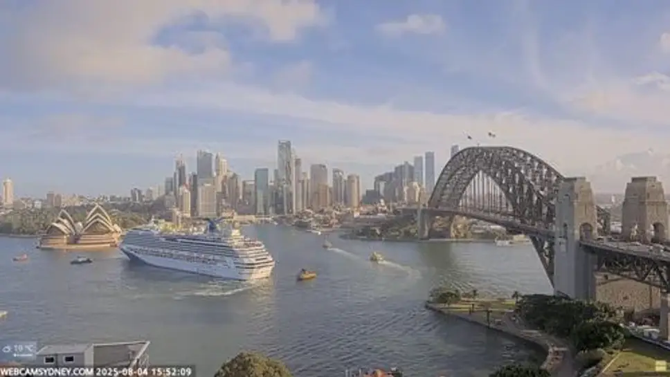 Webcam en direct Port de Sydney, Australie